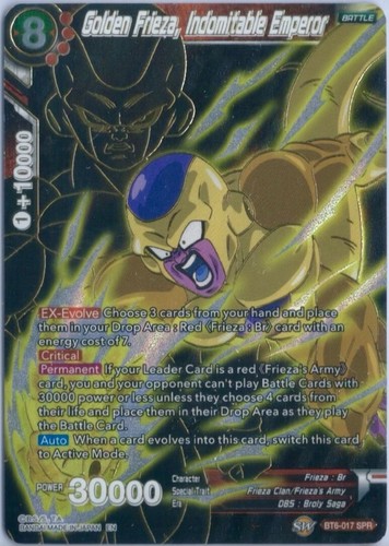 2019 Dragon Ball Super CCG Golden Frieza, Indomitable Emperor SPR ...