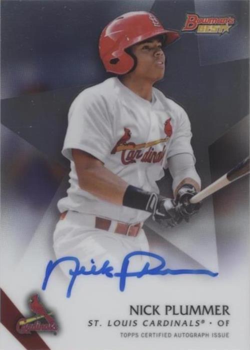 2015 Bowman's Best - Best of 2015 Autographs Nick Plummer #B15-NP (AU ...