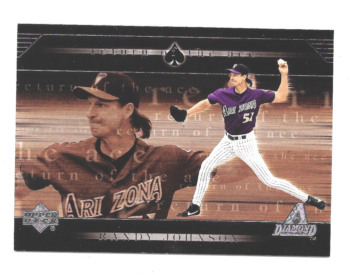 # 2002 Upper Deck Baseball Randy Johnson D'Backs Return Of The Ace #RA1 ...