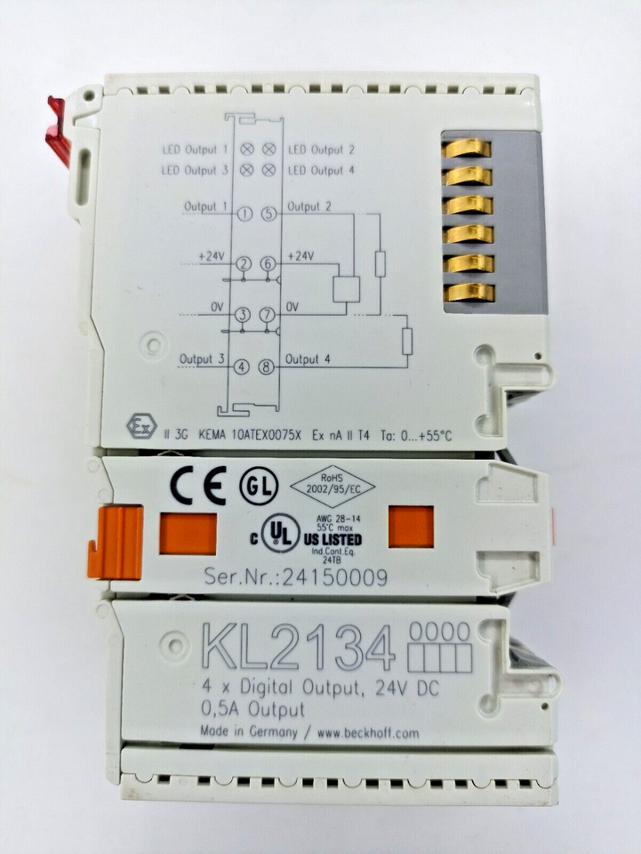 4pcs KL2134 | Bus Terminal, 4-channel digital output, 24 V DC, 0.5 A | eBay