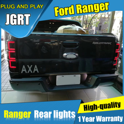 2X For Ford Ranger Cherry Red LED Rear Lights Assembly LED Tail Lamps ...