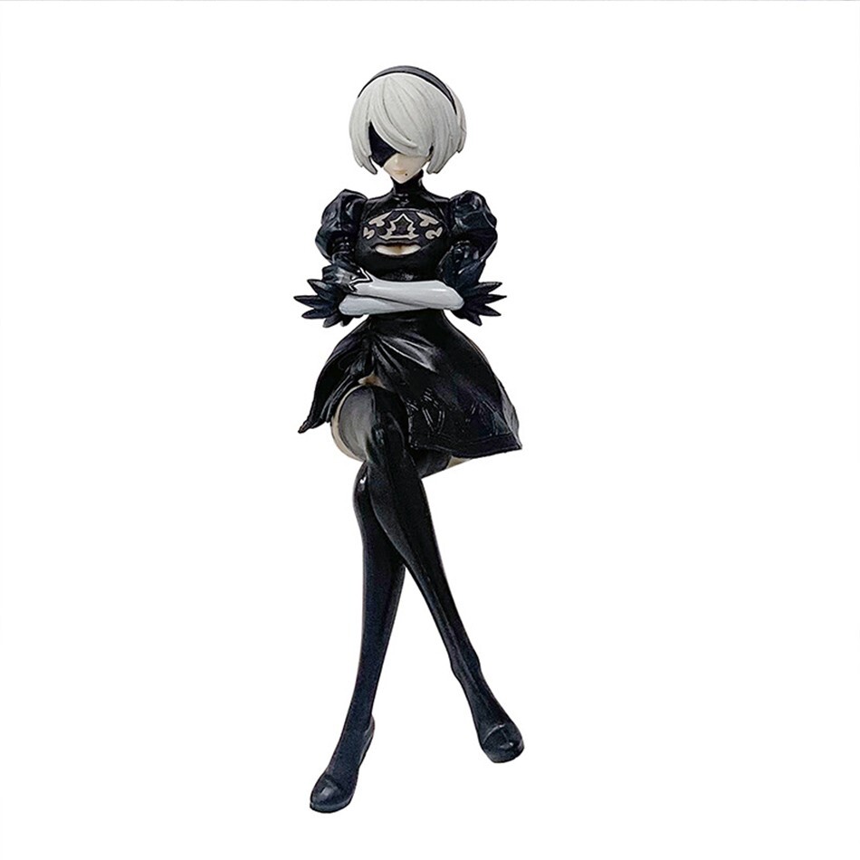 NieR Yorha No. 2 Type B (2B) Action Figure - PVC Anime Model Toy 15cm ...