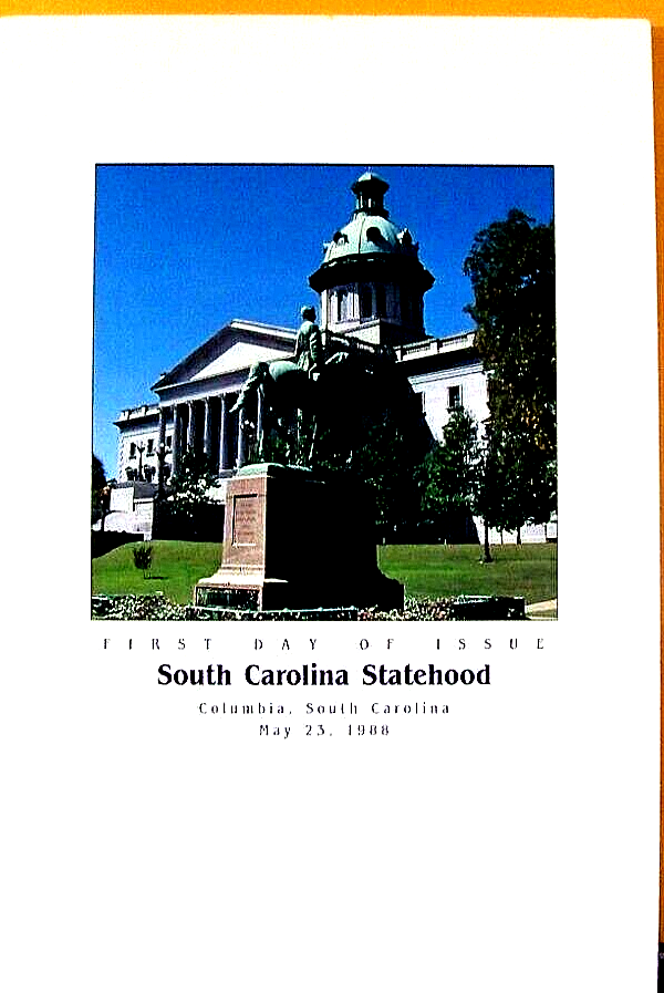 SOUTH CAROLINA STAMP FIRST DAY ISSUE SIGNED CEREMONY PROGRAM MAY 23 ...