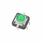 5PCS Green LED Tactile Button Push Switch Momentary Tact With LED Round ...