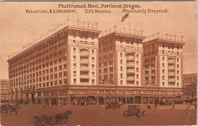 Multnomah Hotel 1912 Posted Portland Oregon Vtg Postcard CP335 | eBay