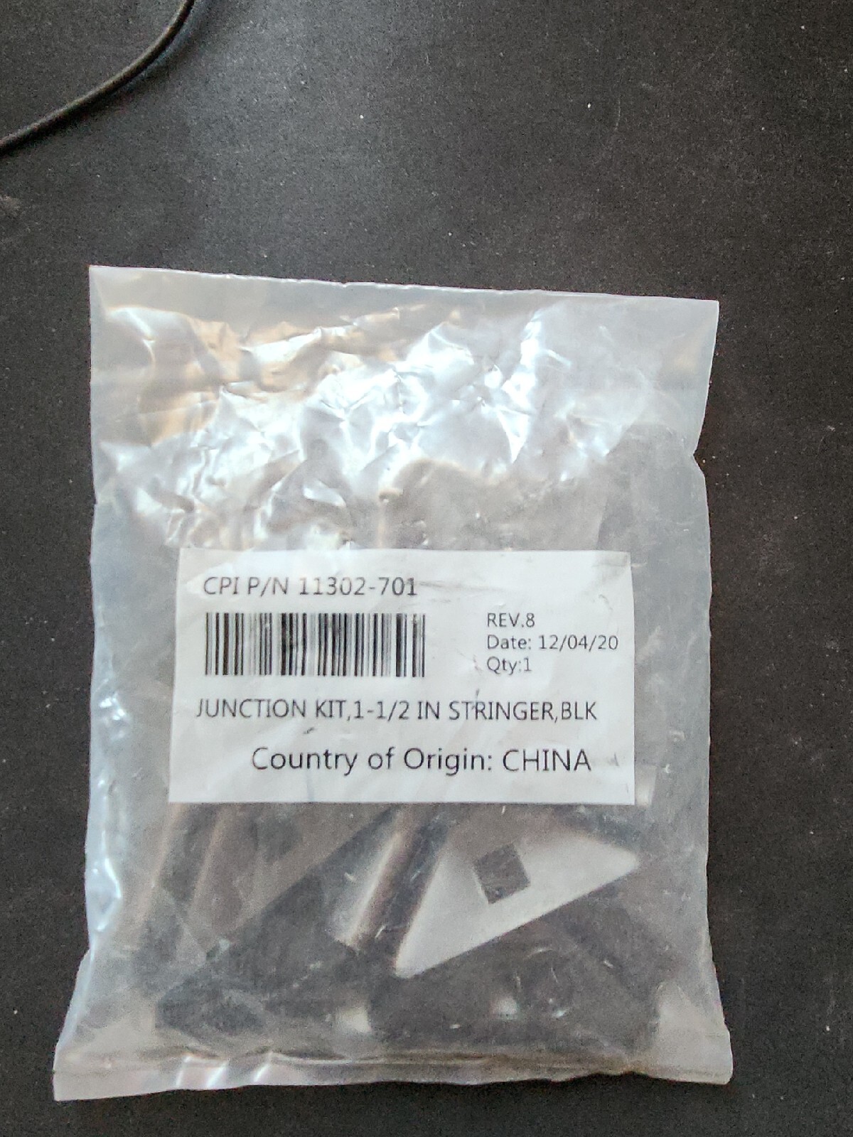 JUNCTION SPLICE CLAMP KIT, BLACK 1-1/2 in Stringer | eBay