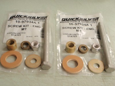 REAR ENGINE MOUNT BOLT KIT pair MERCRUISER 10-97934A1 R MR ALPHA GEN II ...