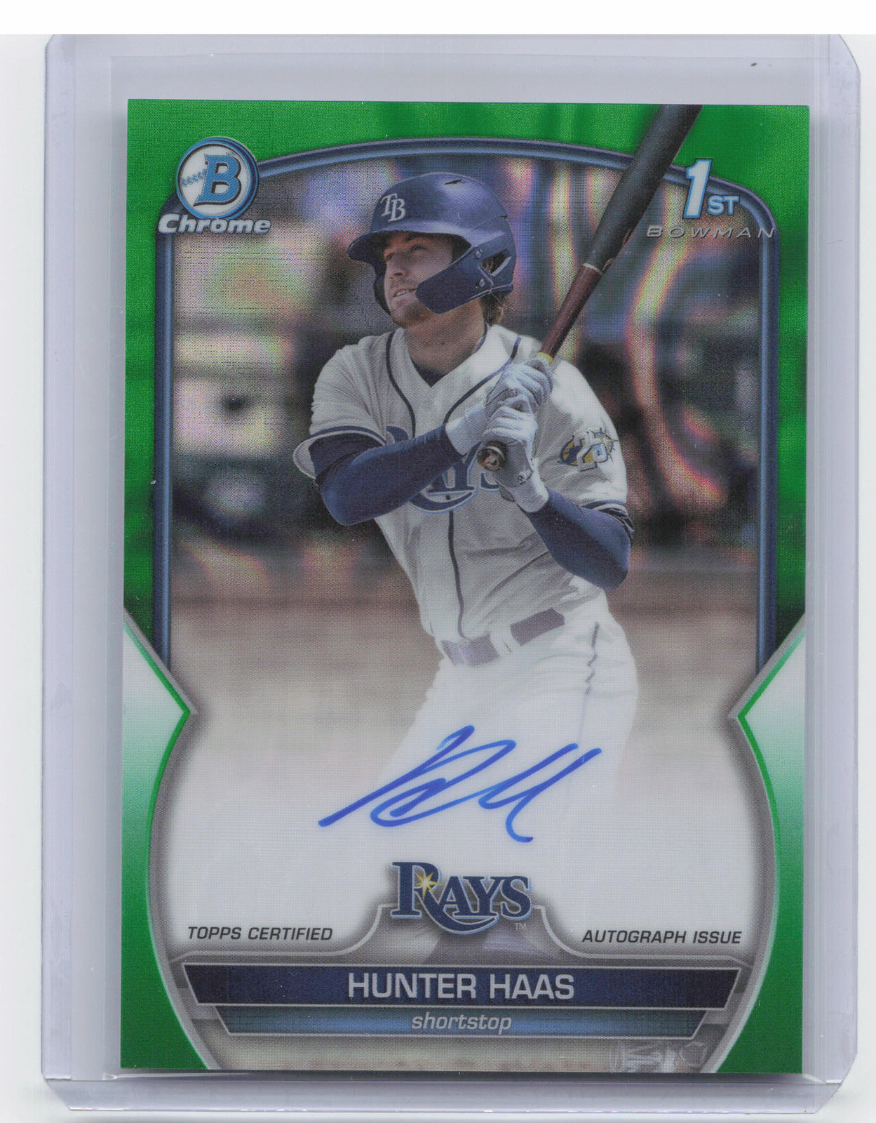 2023 Bowman Draft #CDA-HHA Hunter Haas 1st Green Lava Auto #/99 | eBay