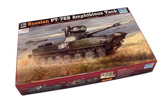 TRUMPETER Military Model 1/35 Russian PT-76B Amphibious Tank Hobby ...