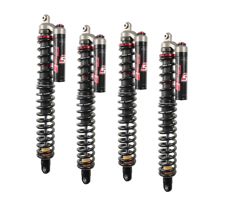 Elka Stage 5 Front and Rear Shocks Suspension Kit Polaris Ranger 800 ...