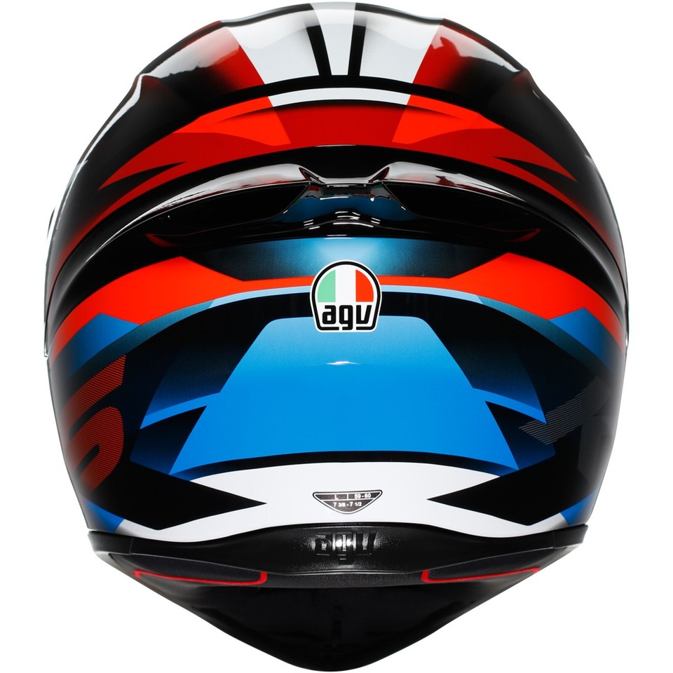 Motorrad Helm XL - AGV K1 S Fastlap Integralhelm - schwarz-rot-blau | eBay