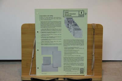 United States Gypsum USG Sound Control Products 12pg Brochure Circ 1967 ...