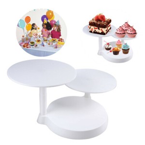 3 Layers Round Cake Racks Dessert Food Display Stand Birthday Party ...