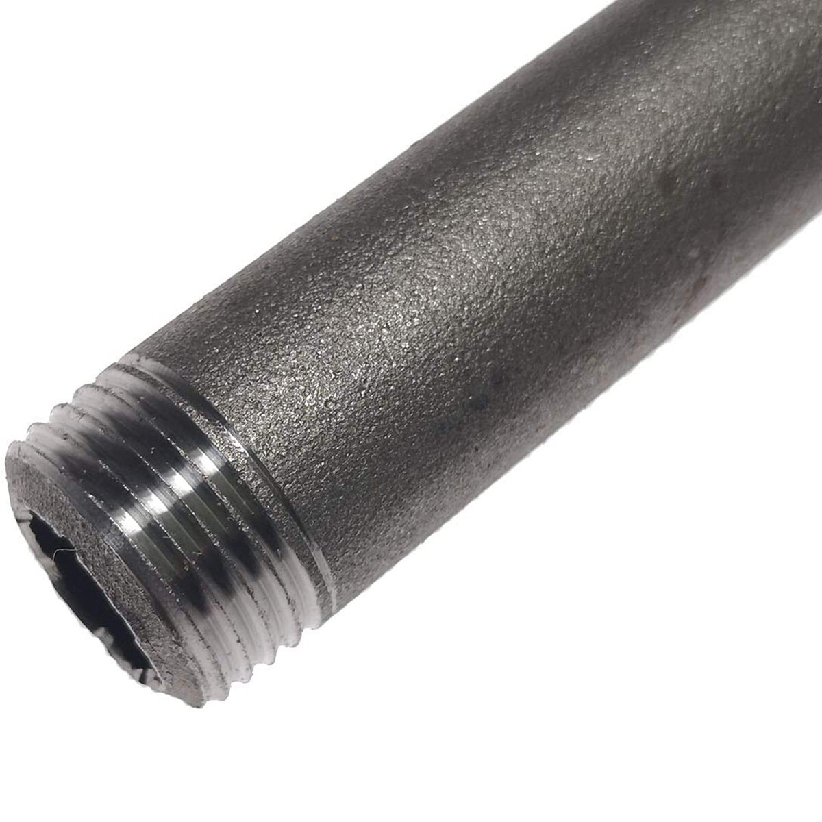 BLACK iron pipe MILD carbon STEEL PIPE / TUBE 1/2"-1" EN10255 threaded ...