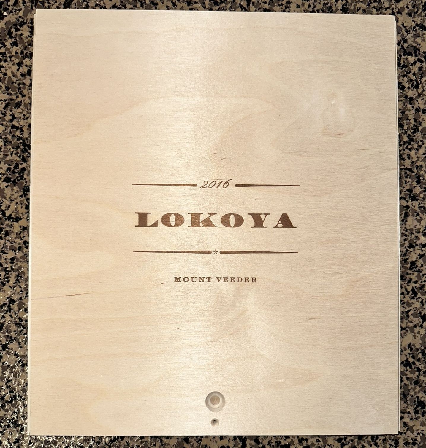 LOKOYA Mount Veeder Napa Valley Wine Box Top Lid WINE WALL Panel Lid | eBay