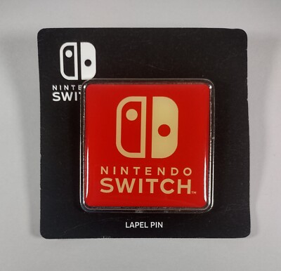 NEW - Rare Nintendo Switch 2" Rounded Logo Lapel Pin Official ...
