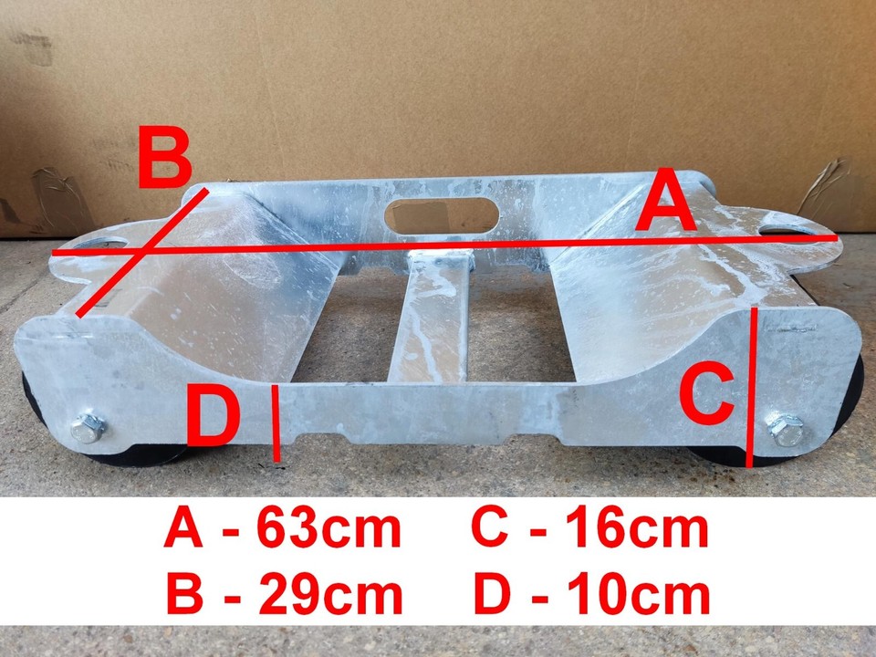 Car Recovery Wheel Roller Dolly Trolley Skate Damage Wheel Heavy Duty ...