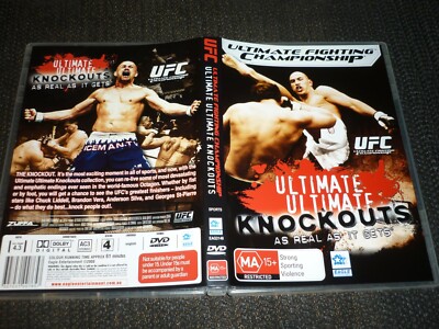 UFC ULTIMATE ULTIMATE KNOCKOUTS (DVD, MA15+) (162600 A) | eBay Australia