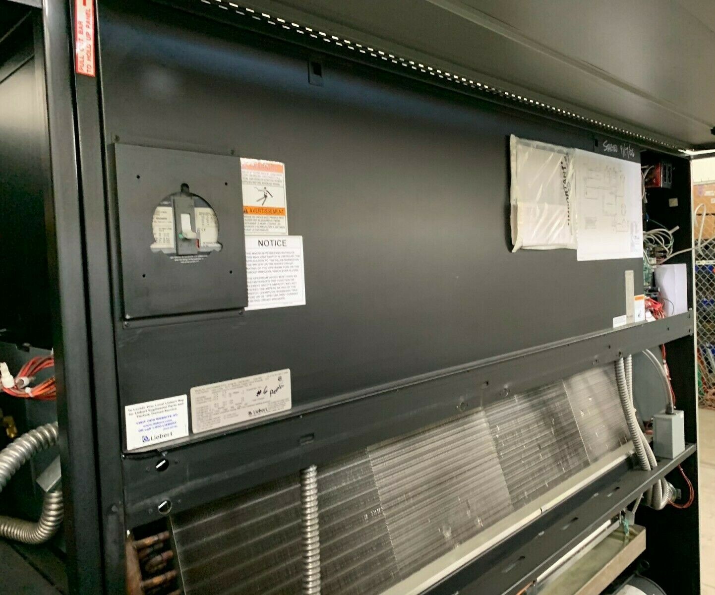 Liebert DX Downflow 20 ton AC unit DS070AMA0E1012S 460Volt w/reheat ...