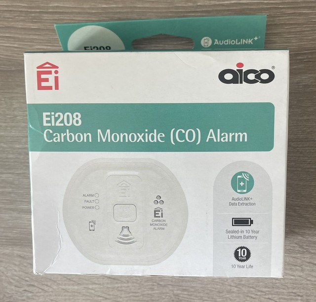 Aico Carbon Monoxide Audiolink Alarm C02 Gas Detector (EI208W) for sale ...