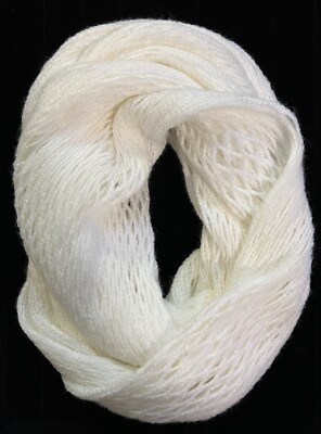 Women’s Knitted White Infinity Scarf | eBay