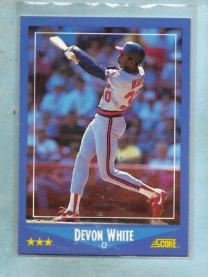 DEVON WHITE - 1988 Score - #212 - Angels - Comb. Shipping | eBay