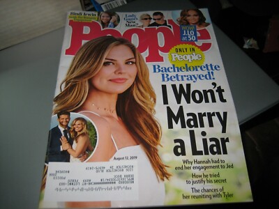 People Magazine - Bachelorette Hannah Brown Cover - August 12, 2019 | eBay