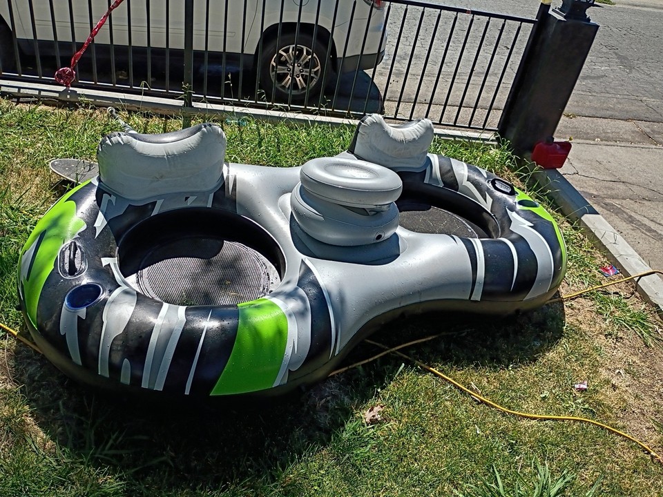 Ozark Trail Rapid Rider II Double River Float/Tube with Cooler Pool ...