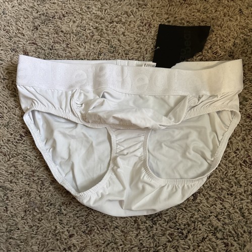 Men’s White ERGO WEAR FEEL XV Pouch Underwear Bikini Brief, Size Small ...
