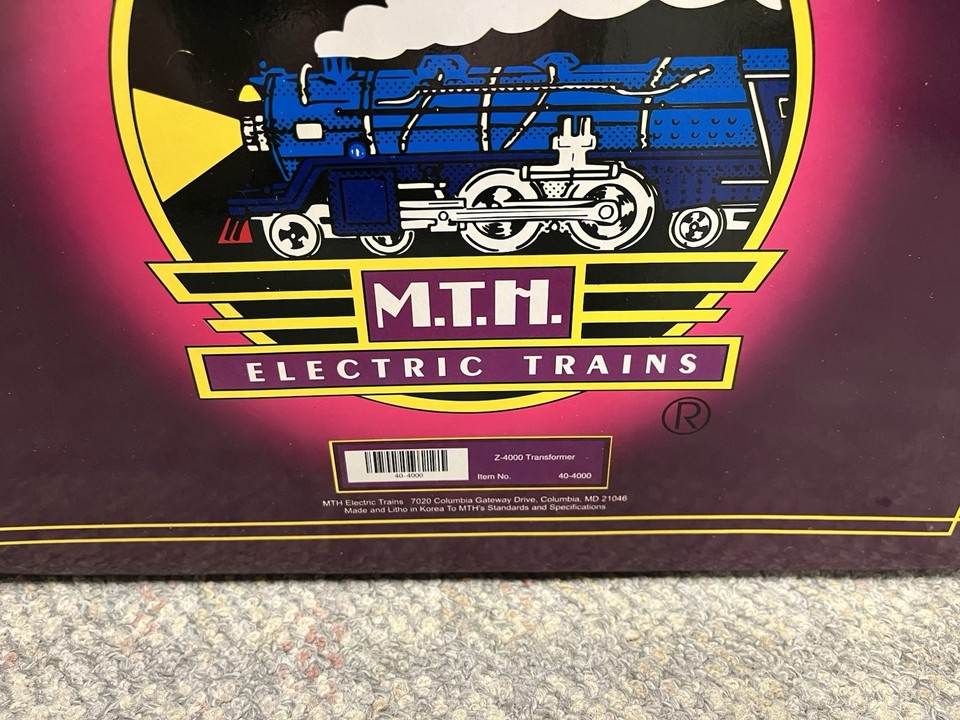 + MTH Z-4000 Train Transformer 40-4000 w/ Box | eBay