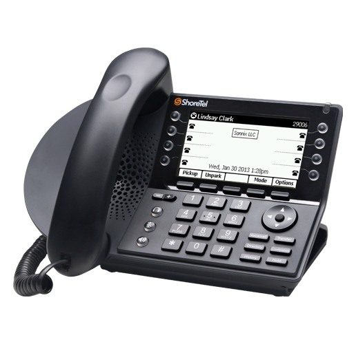 ShoreTel IP480 8-Line VOIP Office Phone w/ Stand & Handset for sale ...