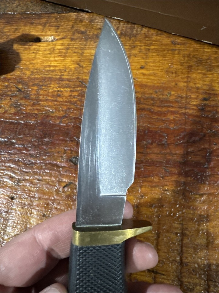 VINTAGE BUCK 692 BK VANGUARD KNIFE With Sheath & Box. 1992. Made In USA ...