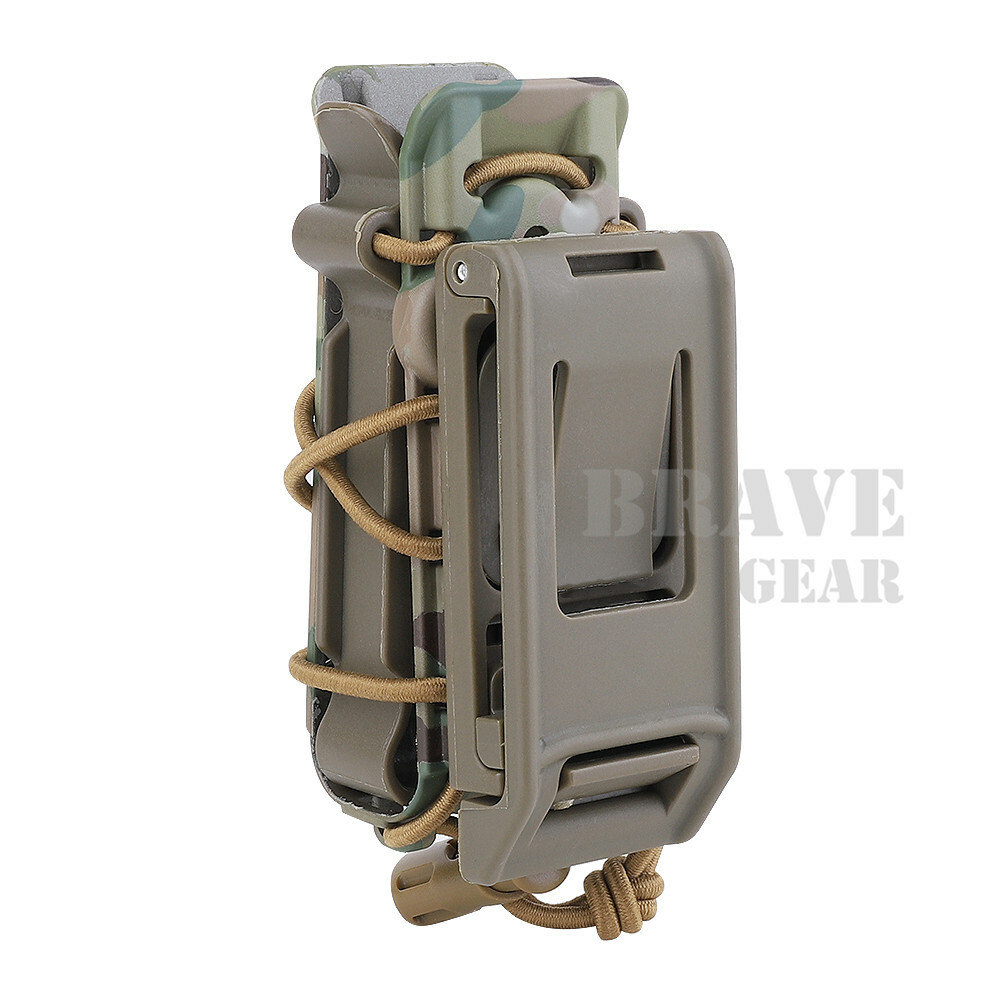 Tactical HSG Nylon 9mm Pistol Magazine Pouch Holder W/ MOLLE & Belt ...