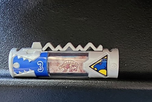 Power Rangers Dino Super Charge Charger Number #3 Blue Stegosaurus ...