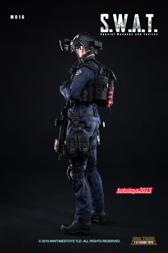 Mini times toys (M016) 1/6 Female Policewoman Uniform Combat Action ...