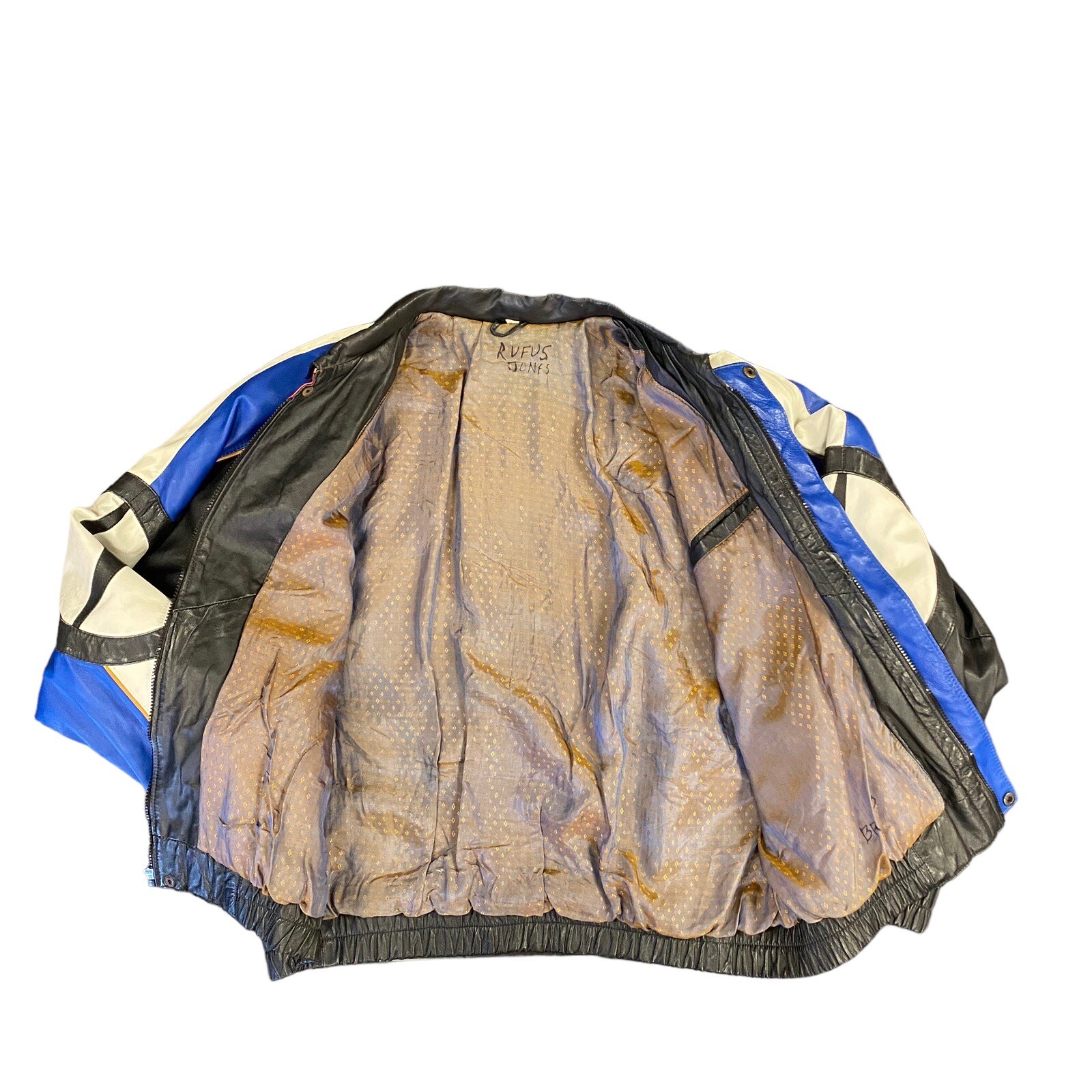 Vintage Mercedes Benz Leather Biker Racing Jacket RAR… - Gem