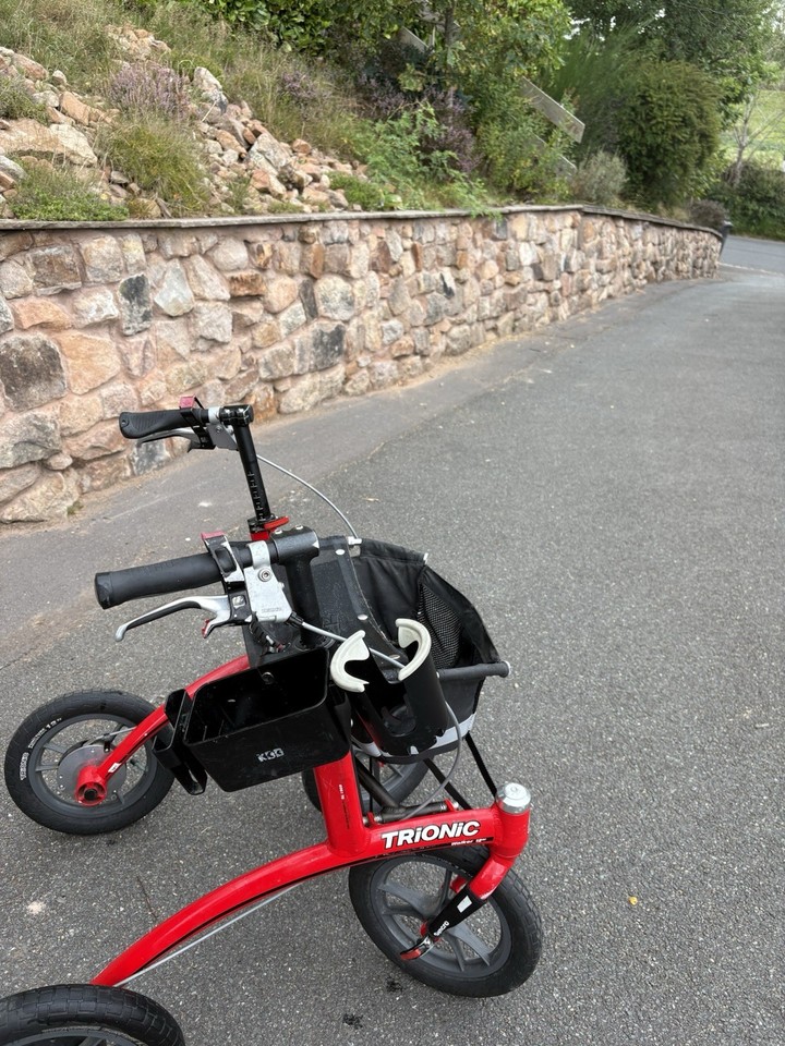 Trionic Veloped Walker Rollator 12" Adjustable Handle Height | eBay UK