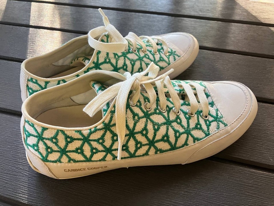 Candice Cooper Rock St Women’s Low Top Embroidered Leather Sneakers ...