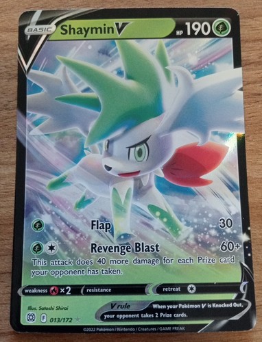 Pokemon Card TCG - Shaymin V - 13/172 - Brilliant Stars | eBay Australia