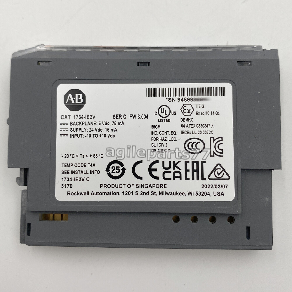 AB 1734-IE2V SER C 2 Point Analog Input Module 2023 New Factory Sealed ...