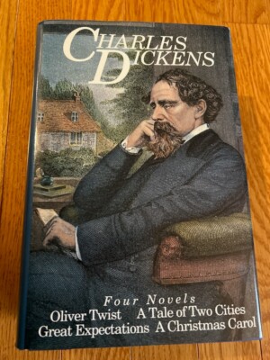 Charles Dickens FOUR Novels 1992 Barnes & Noble Books HC With Dust ...
