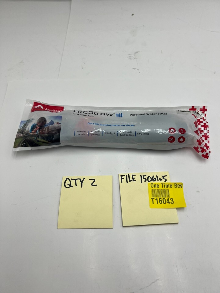 LifeStraw Vestergaard Original Straw Style Personal Water Filter 4,000 ...