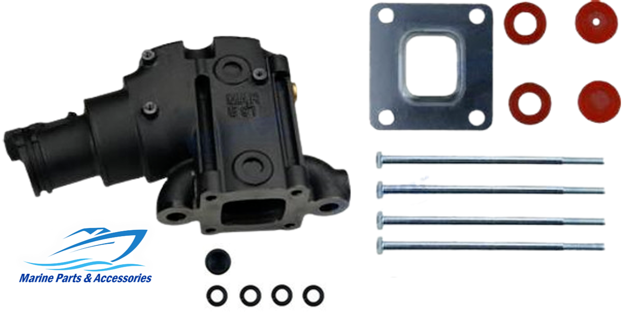 Dry Joint Riser Elbow for Mercruiser 14 Degree w/Gasket 2004+ 864591T02 ...