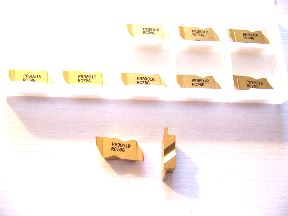 New 10 Pcs - PR-3031R Grade RC706 Coated Top Notch Grooving Inserts RTW ...