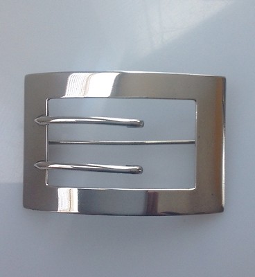 Vintage William B. Kerr Sterling Silver Art Deco Large Buckle Pin | eBay