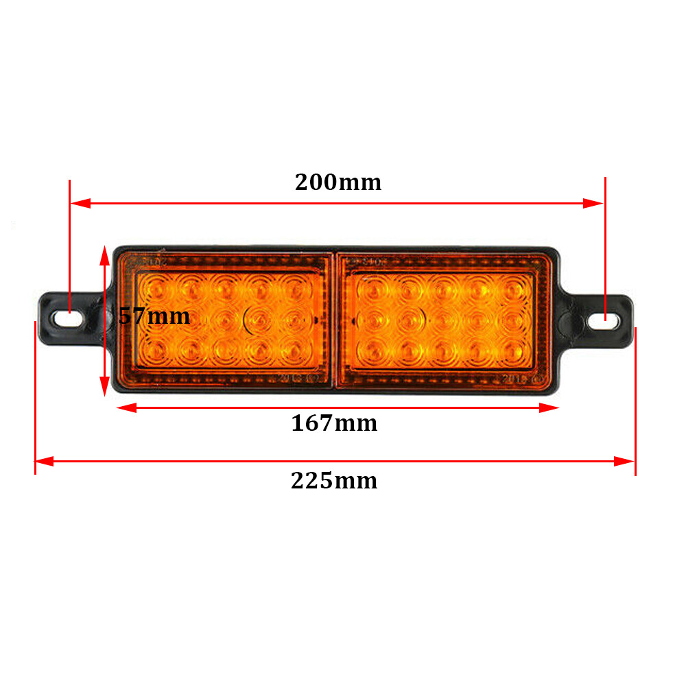 2x Amber 30 LED Front Indicator Park Lights TJM Bullbar Marker Lamp ARB ...