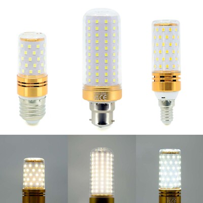 LED Corn Bulbs E14 E27 Screw/B22 Bayonet 12W 16W 20W High Powered Light ...
