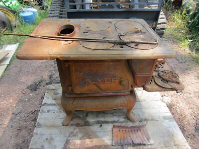 ANTIQUE FOSTER'S FLYER CAST IRON COOK LAUNDRY STOVE NO. 8-16 | eBay