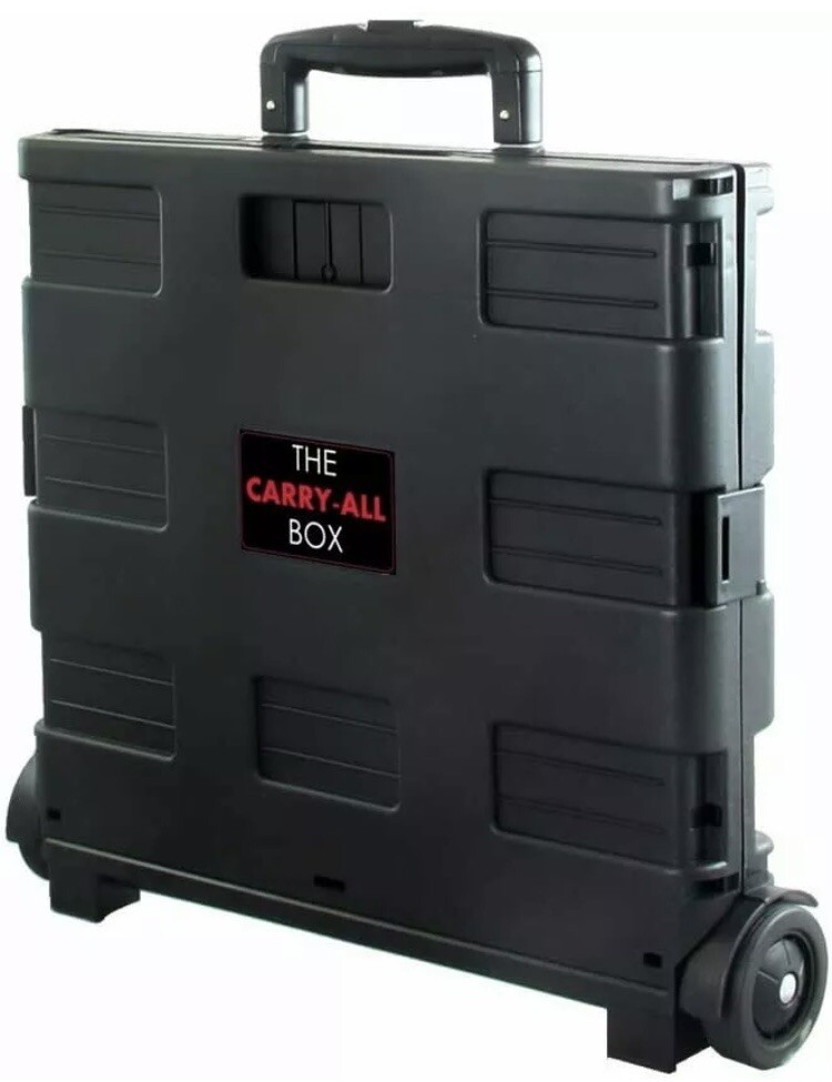 Elama Heavy-Duty Lightweight Easy Folding Rolling Roll Cart Carry All ...