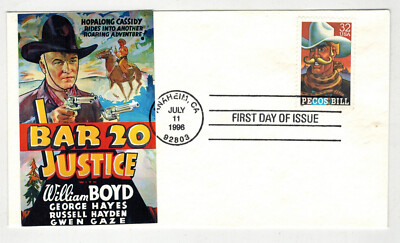 PECOS BILL COWBOY FOLK HERO 3086 RARE APPLIQUE BAR 20 JUSTICE WILLIAM ...